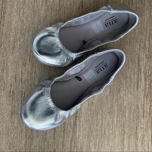 a.n.a | Shoes | Ana Memory Foam Silver Ballet Flats | Poshmark